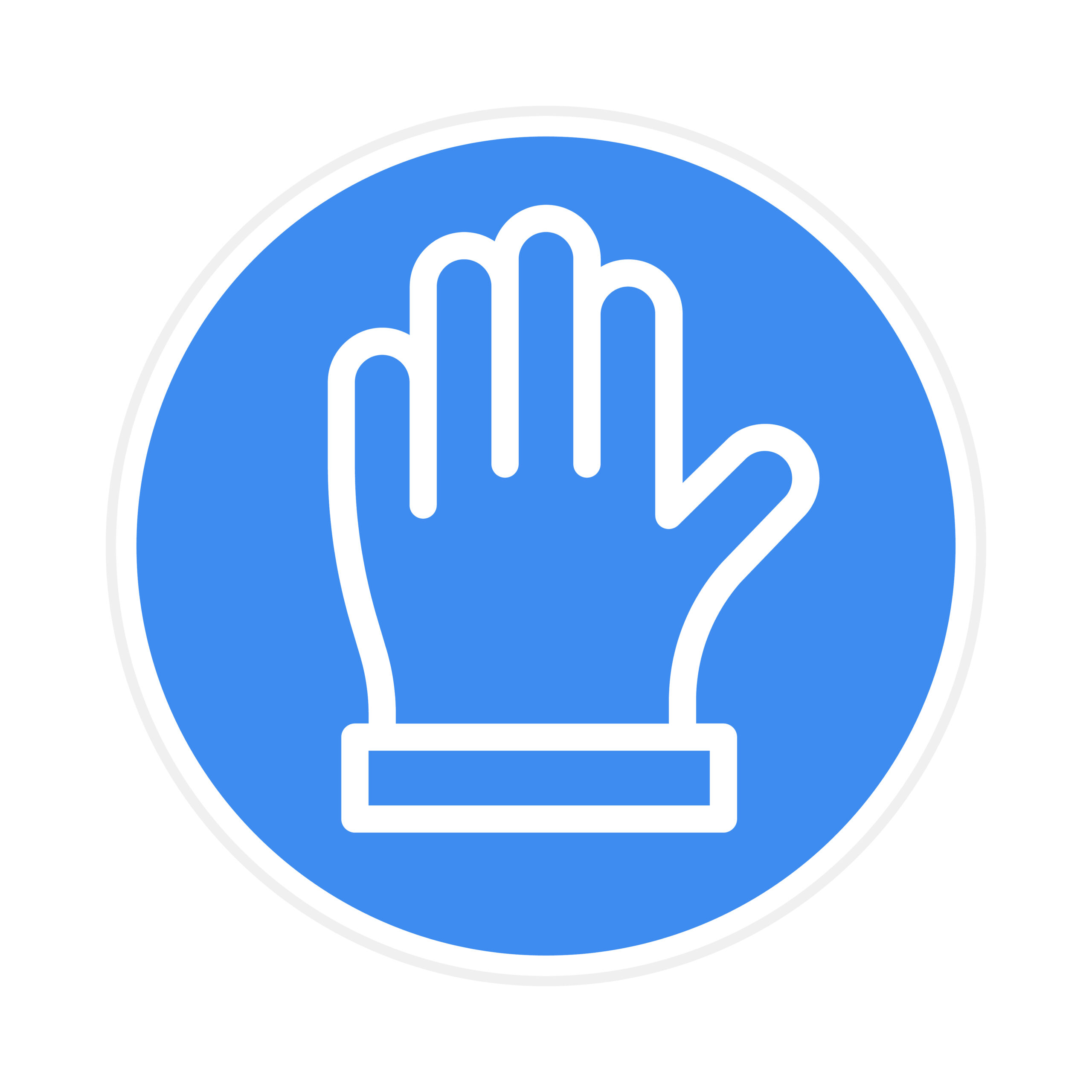 Piktogram ręki na znakach bezpieczeństwa